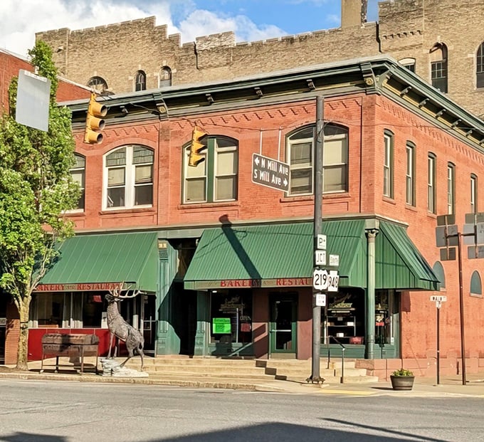 Motorcyclists know where to find good food! Joey's green awning at the junction of Routes 219 and 948 signals you've arrived at Ridgway's culinary landmark.