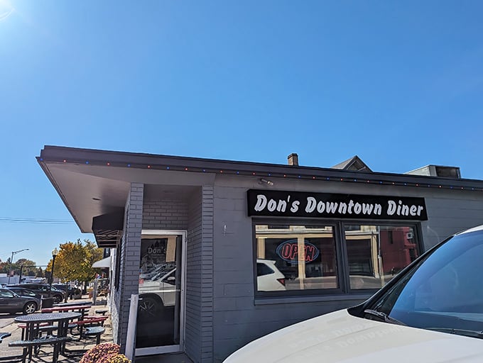 The unassuming exterior of Don's Downtown Diner in Bellefontaine might not stop traffic, but locals know this modest façade hides culinary treasures worth seeking out.