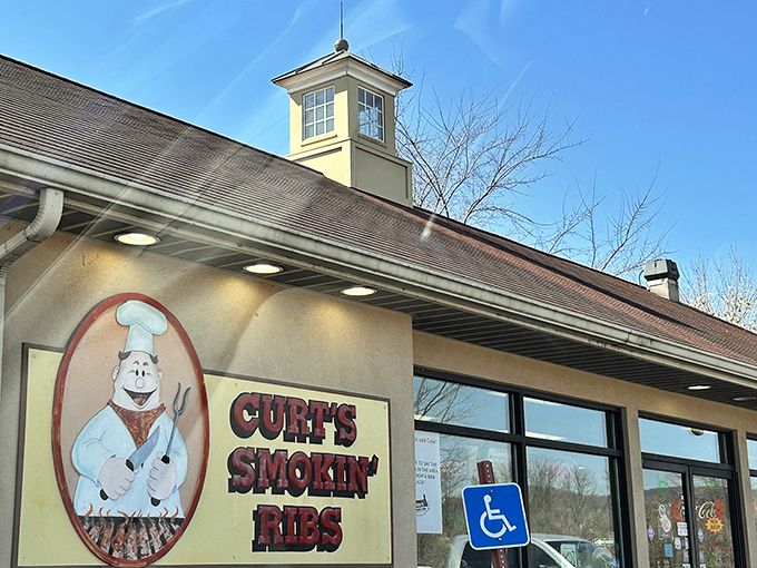 The unassuming exterior of Curt's Smokin' Ribs proves once again that the best BBQ joints don't waste money on fancy facades—they invest in what matters: smoke and meat.