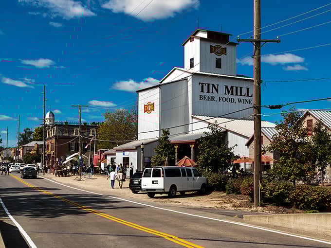Hermann's historic downtown invites you to slow down and savor small-town charm. Those covered walkways aren't just practical—they're perfect for leisurely window shopping regardless of weather.