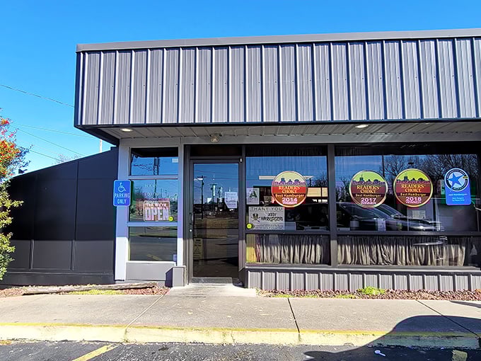 The unassuming exterior of Just Hamburgers in Paducah hides a burger paradise that locals have treasured for decades. Best burgers awards don't lie!