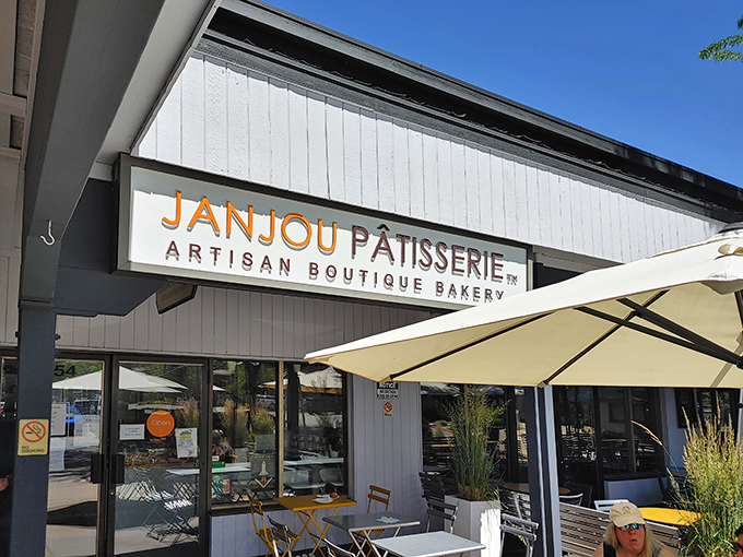 The unassuming exterior of Janjou Pâtisserie belies the Parisian-worthy treasures within. Like finding Brigadoon in a strip mall, but with better pastries.