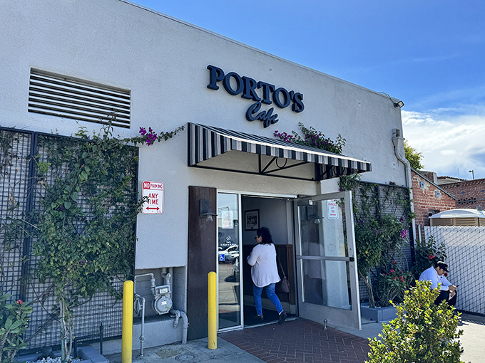 The unassuming exterior of Porto's hides a pastry paradise within. Like finding a secret doorway to dessert nirvana in plain sight.