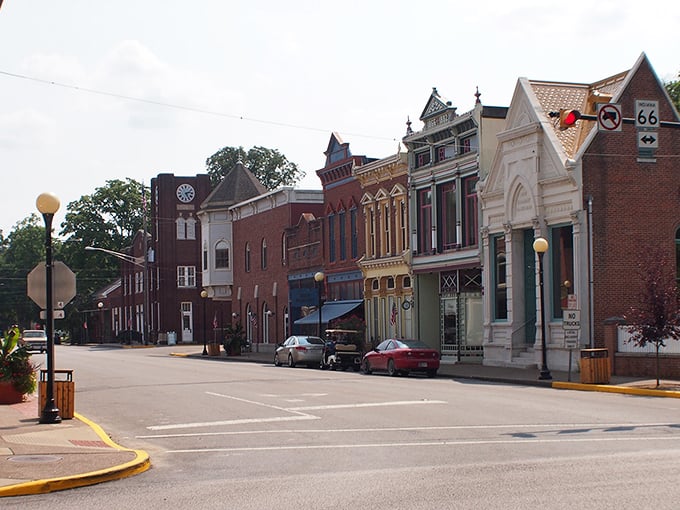 Historic storefronts line New Harmony's Main Street, each building telling a story more fascinating than the latest Netflix documentary you've been binging.