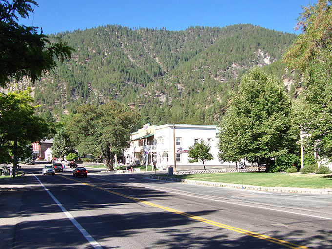 Genoa's main street offers that perfect small-town tableau – where mountains stand guard and time seems to slow its hurried pace.