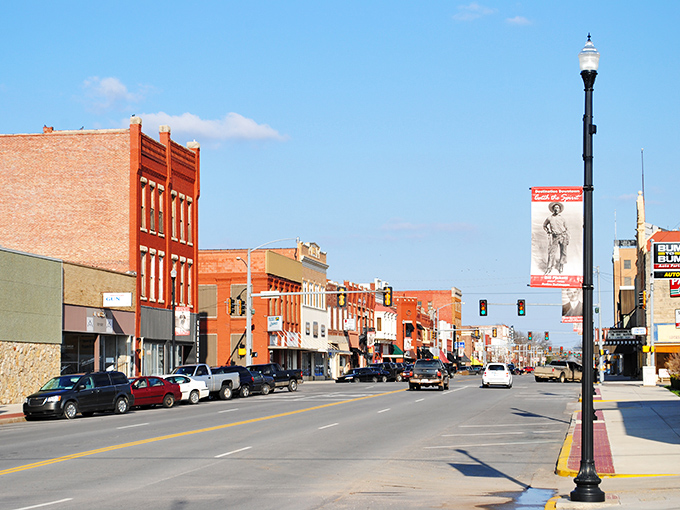 Downtown Ponca City offers that perfect small-town main street vibe – brick buildings, wide streets, and not a chain store in sight.
