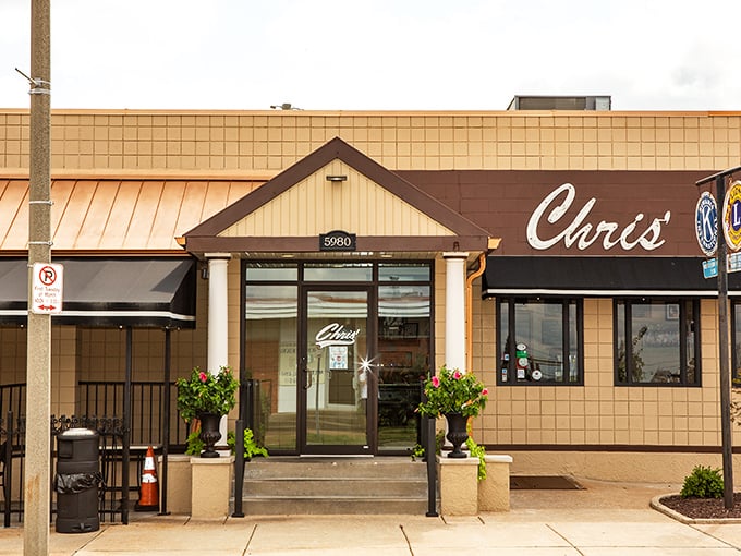 The unassuming beige exterior of Chris' might not scream "culinary destination," but that's the first clue you've found something authentic. The best food treasures often hide in plain sight.