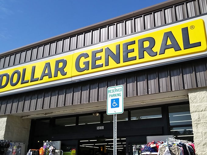 That iconic yellow sign against the Alabama sky isn't just a logo—it's a beacon of budget-friendly possibility in Coden's retail landscape.