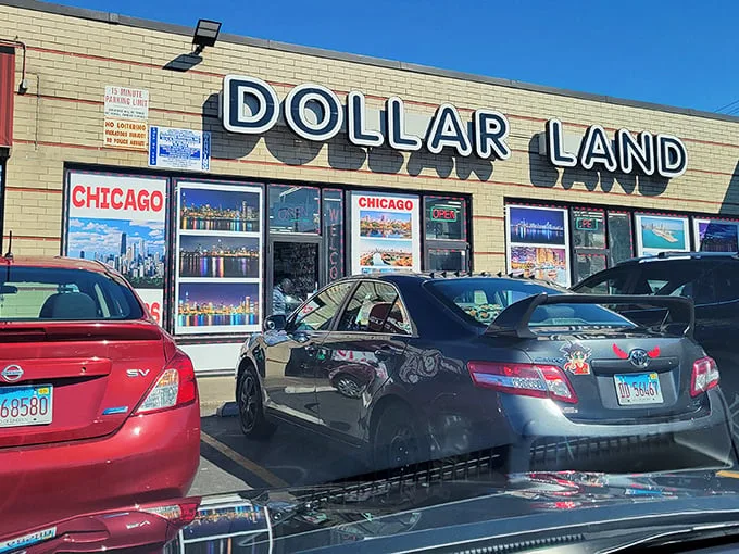 Dollar Land's unassuming exterior belies the treasure trove within, like finding a speakeasy behind a laundromat door.