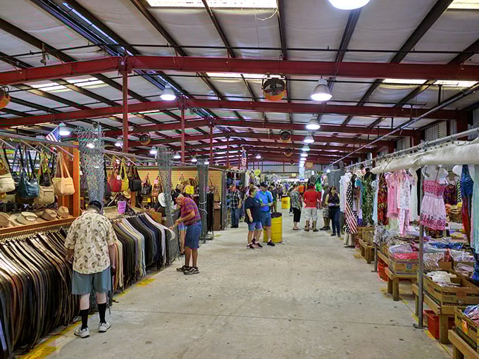 From above, International Market World resembles a small city dedicated to bargain hunting—complete with its own parking metropolis and what appears to be a relaxation pond.