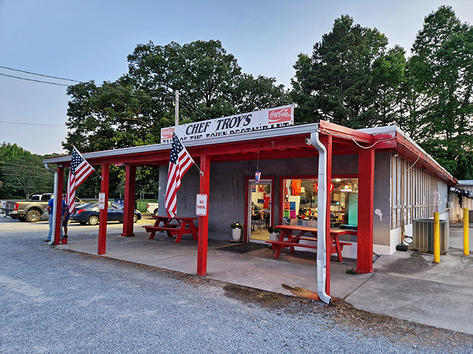The unassuming red exterior of Chef Troy's might fool you, but locals know this humble building houses seafood treasures worth driving miles for.