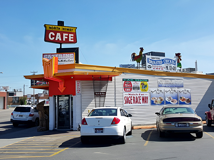 The iconic red awning and wooden sculptures welcome you like old friends. This isn't just a restaurant—it's an Idaho Falls landmark worth the journey.