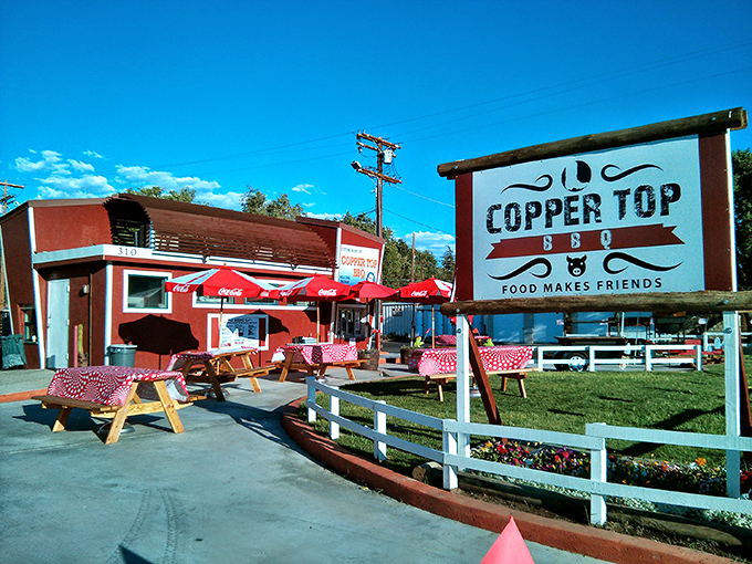 The barbecue promised land awaits at this red barn-like structure where massive smokers out front tell you everything you need to know about priorities.