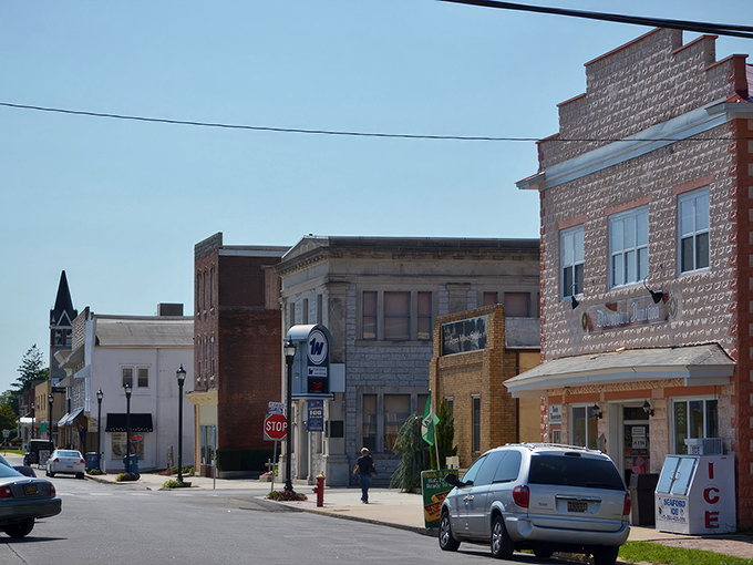 Aerial views don't lie—Harrington's sprawling greenery and uncrowded streets are the antithesis of big-city gridlock and sky-high property taxes.