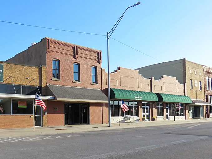 Alva's downtown stretches out under the Oklahoma sky, where wide streets and ample parking feel like luxuries from a bygone era.