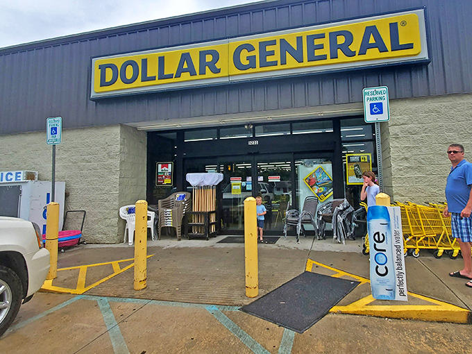 That iconic yellow sign against the Alabama sky isn't just a logo—it's a beacon of budget-friendly possibility in Coden's retail landscape.