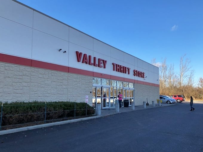 The unassuming exterior of Valley Thrift Store belies the wonderland of bargains waiting inside. Treasure hunters, prepare yourselves!
