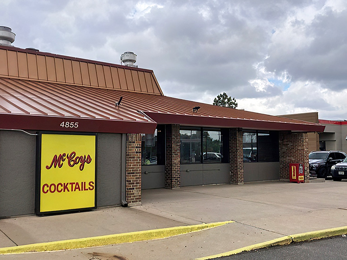 McCoy's iconic sign stands like a beacon of comfort food, promising "Breakfast Served All Day" – the three most beautiful words in the English language after "chocolate lava cake."