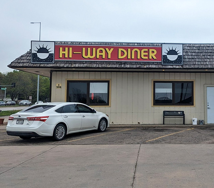 The stone exterior of Hi-Way Diner stands like a time capsule along Highway 2, promising comfort food that's outlasted countless food trends.