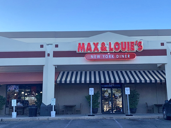 The neon-lit promise of comfort food nirvana beckons from West Bitters Road, where Max and Louie's brings a slice of New York to the Lone Star State.
