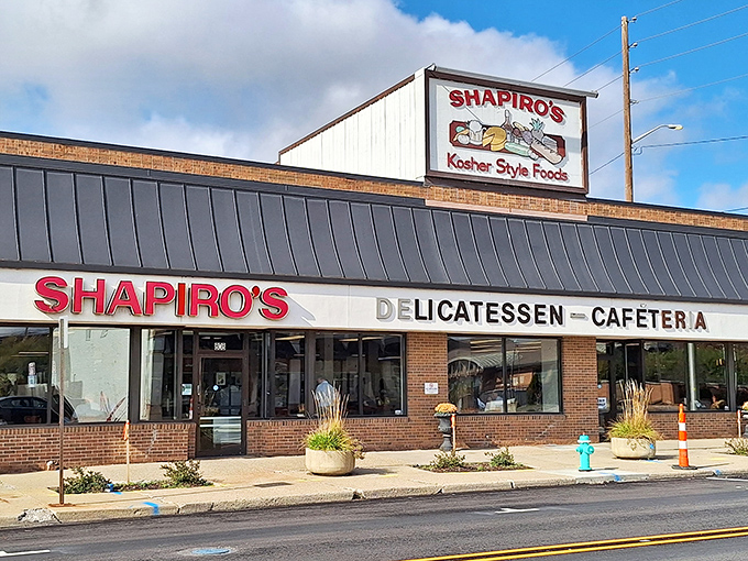 The iconic pink Shapiro's sign has been a beacon of deliciousness in Indianapolis for generations, promising deli delights that rival anything you'd find in New York.