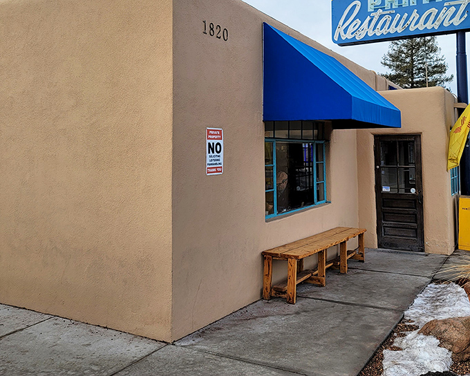 The unassuming blue awning and adobe exterior of The Pantry might fool you, but locals know this modest entrance leads to culinary nirvana.