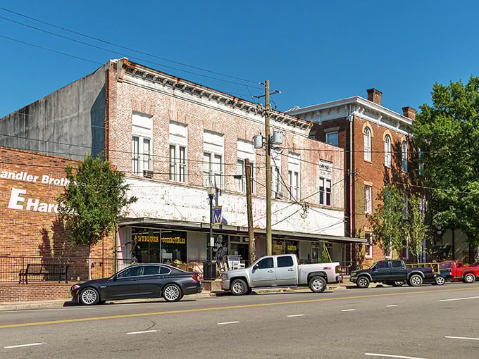 Downtown Milledgeville's vintage Coca-Cola sign isn't retro chic—it's the real deal, standing sentinel over Wayne Street like a carbonated time capsule.