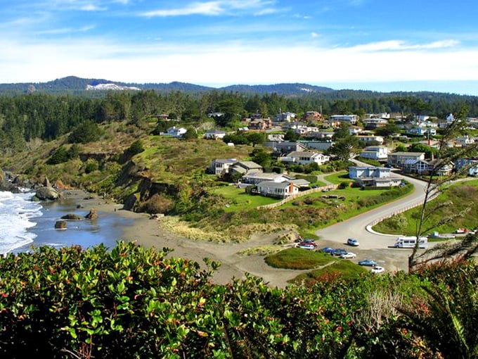 Trinidad's hillside homes cascade toward the Pacific like a California version of an Italian coastal village, minus the gelato stands but with extra redwoods.