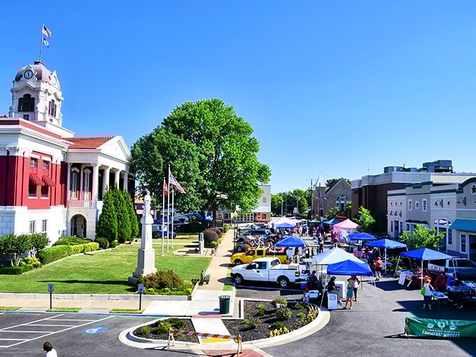 Downtown Searcy unfolds like a storybook, with its historic buildings and buzzling streets creating a Norman Rockwell painting come to life.