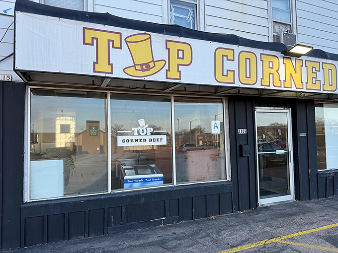 The unassuming storefront speaks volumes: greatness doesn't need flashy neon. That yellow sign is Milwaukee's equivalent of a Michelin star.