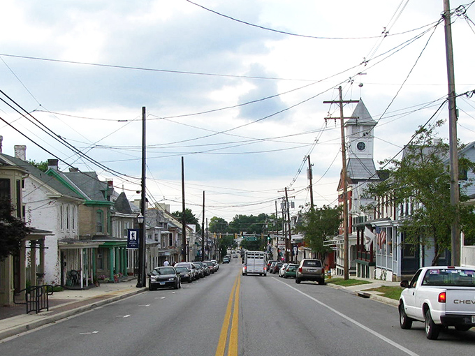 Main Street Boonsboro offers that perfect small-town America vibe – where the church steeple still stands taller than any corporate logo.