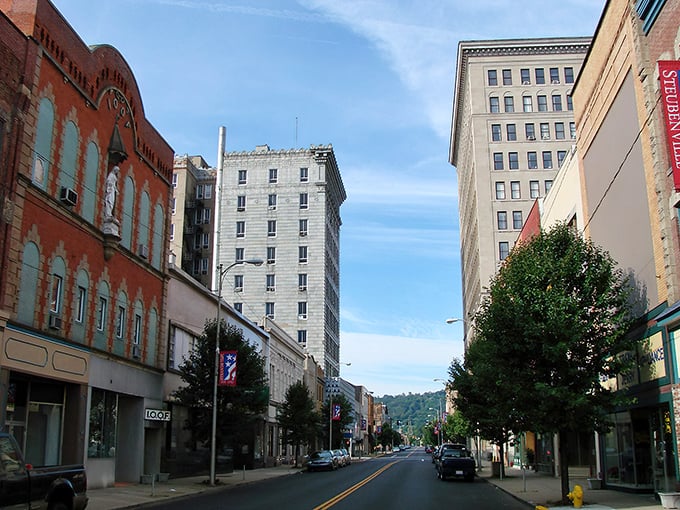 The Ohio River cradles Steubenville like a proud parent, offering waterfront views that would cost a fortune elsewhere but come standard with local living.