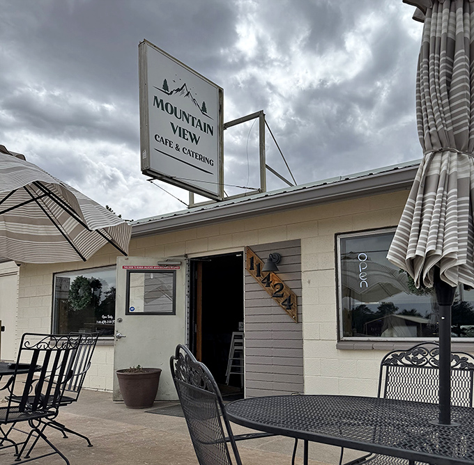 The unassuming exterior of Mountain View Cafe belies the breakfast magic happening inside. Sometimes the best treasures come in modest packages.