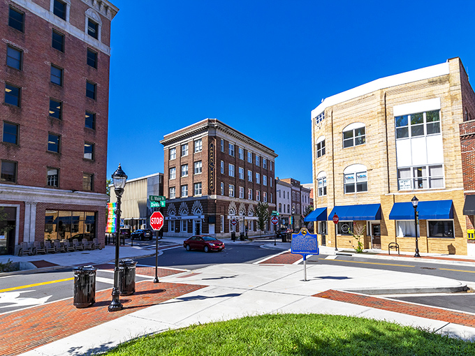Downtown Salisbury's charming streetscape offers that perfect small-town vibe where your retirement dollars stretch like your grandmother's famous taffy.