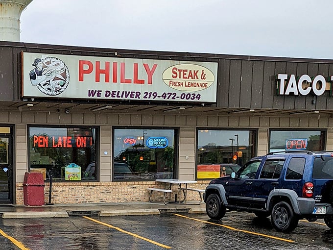 The modest storefront boldly announces its mission with no pretense—just the promise of Philadelphia's greatest export and refreshing lemonade to wash it down.