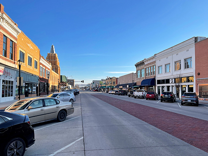 Salina's historic downtown blends old-world charm with small-town affordability. That iconic tower isn't compensating for anything—it's just naturally impressive.