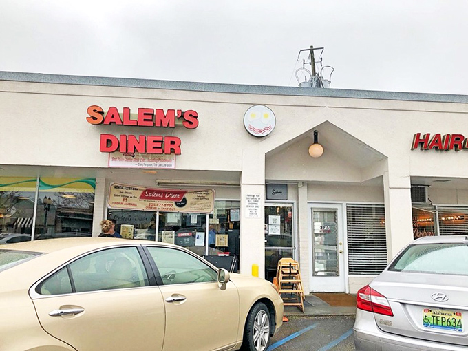 The iconic red signage of Salem's Diner beckons like a lighthouse for the breakfast-deprived. This unassuming storefront houses culinary treasures worth their weight in golden hash browns.