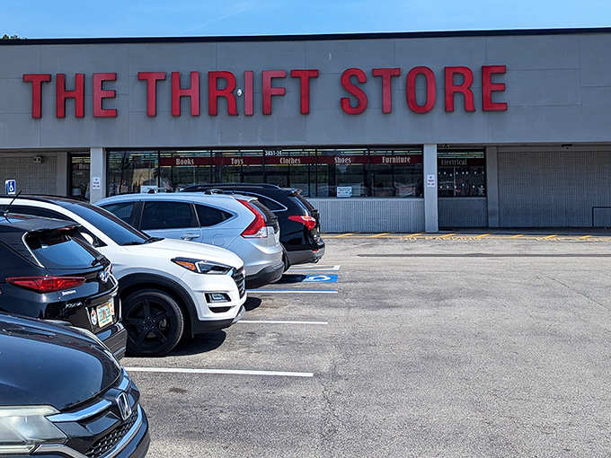 The red letters practically shout "treasure awaits inside" – and trust me, they're not lying about what's coming.