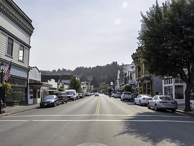 Rolling hills and Victorian spires create a postcard-perfect panorama that makes you believe in fairy tales again.