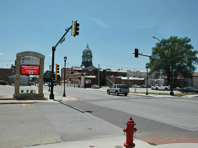 Winterset's historic downtown looks like a movie set—because it actually was one. These brick facades have stories to tell, if only walls could talk.