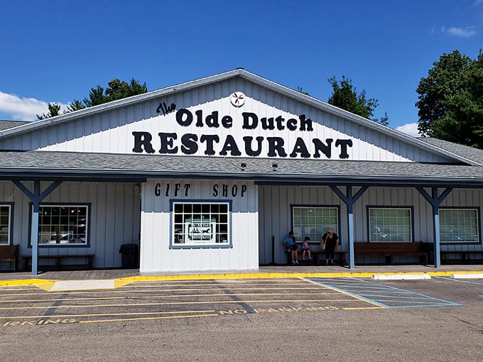 The unassuming blue-gray exterior of Olde Dutch Restaurant stands like a beacon for hungry travelers. This humble building houses food treasures that have Ohioans making pilgrimages from miles around.