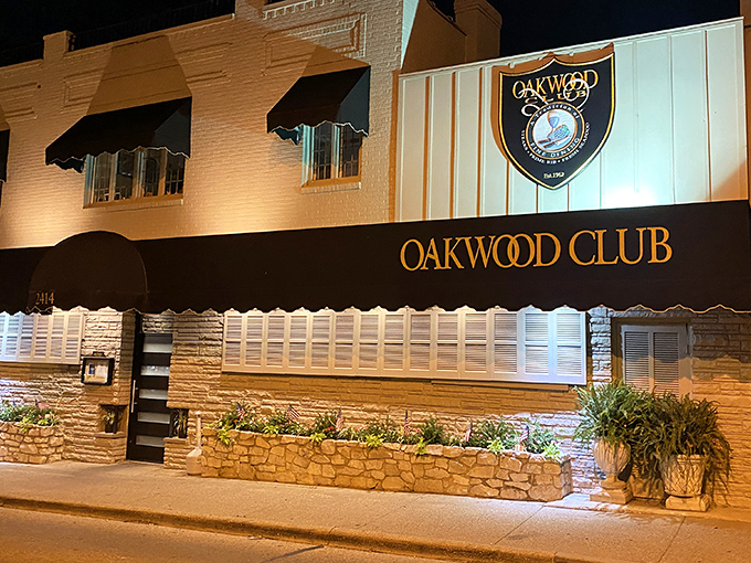 The unassuming white brick façade of The Oakwood Club might fool you, but locals know this navy-awninged treasure houses some of Ohio's finest steaks.