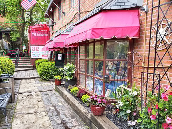 Those iconic red awnings aren't just for show—they're literary bat signals calling bibliophiles to their happy place in German Village.