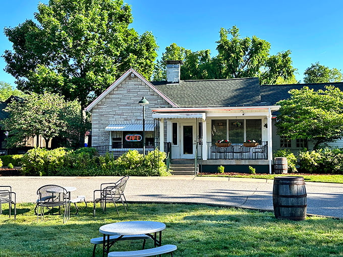 The humble white clapboard exterior of The Loveless Cafe belies the culinary treasures within. This Nashville institution's front porch practically beckons you to sit a spell.