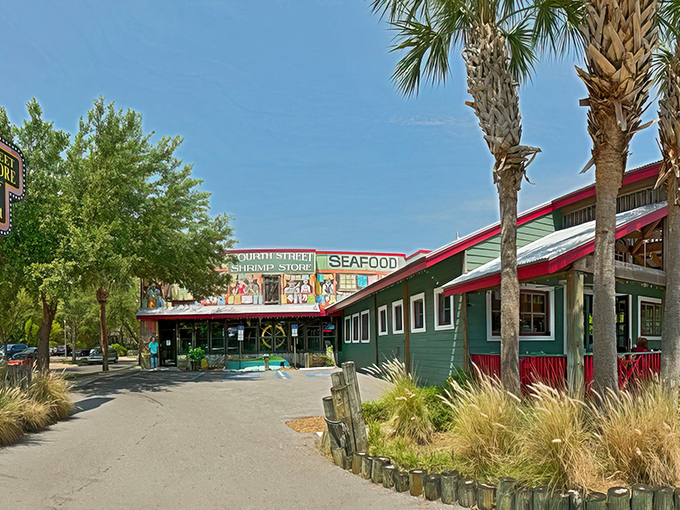 The marquee sign alone is worth the trip – a retro beacon calling seafood lovers to this St. Petersburg institution like moths to a deliciously fishy flame.