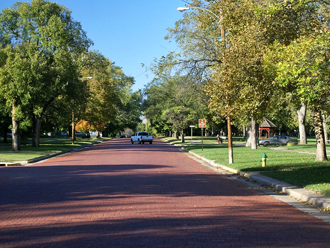 Lindsborg's brick-paved Main Street isn't just a road—it's a time machine disguised as infrastructure, whispering Swedish tales with every step.
