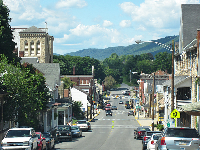 Main Street Bellefonte stretches toward rolling mountains like a Norman Rockwell painting come to life, where your retirement dollars stretch just as far.