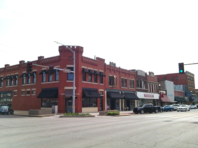 Downtown Ponca City offers that perfect small-town main street vibe – brick buildings, wide streets, and not a chain store in sight.