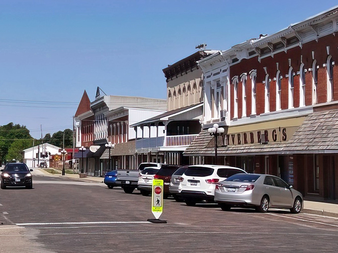 Arcola's Main Street feels like a movie set where time decided to take a leisurely stroll rather than its usual sprint.