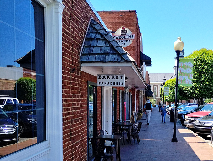 The unassuming brick façade of Carolina Cravings hides a world of sweetness within. Like finding a treasure chest disguised as an ordinary box.